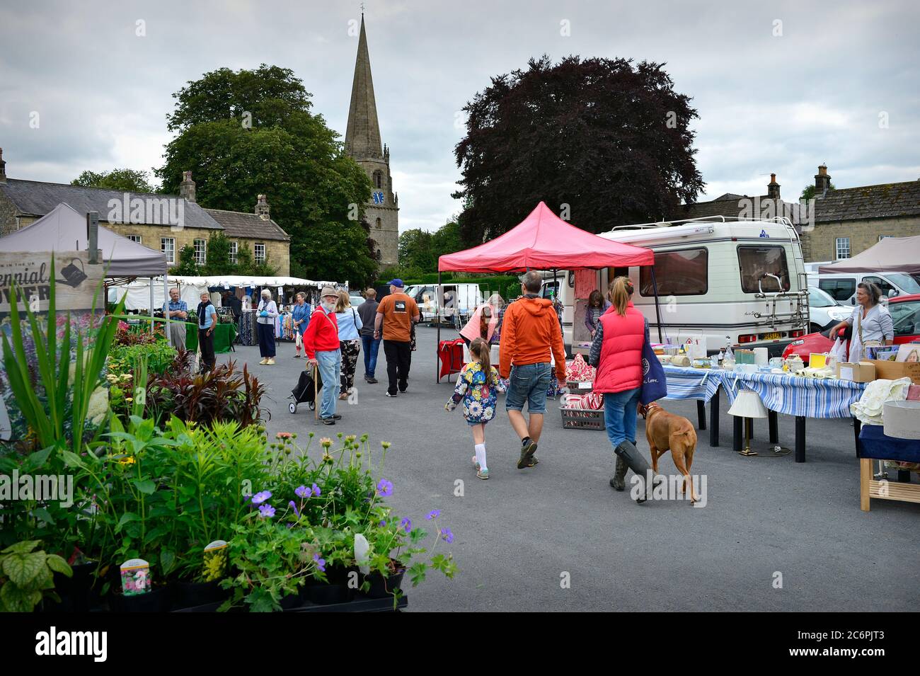 Masham Market Place North Yorkshire England UK Stock Photo - Alamy