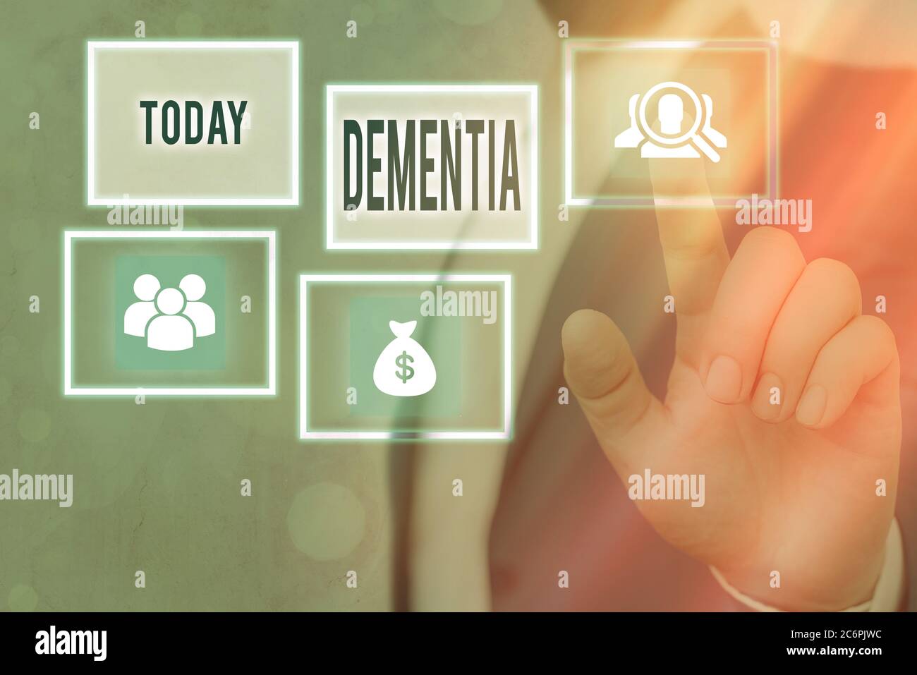 Word writing text Dementia. Business photo showcasing the general word ...