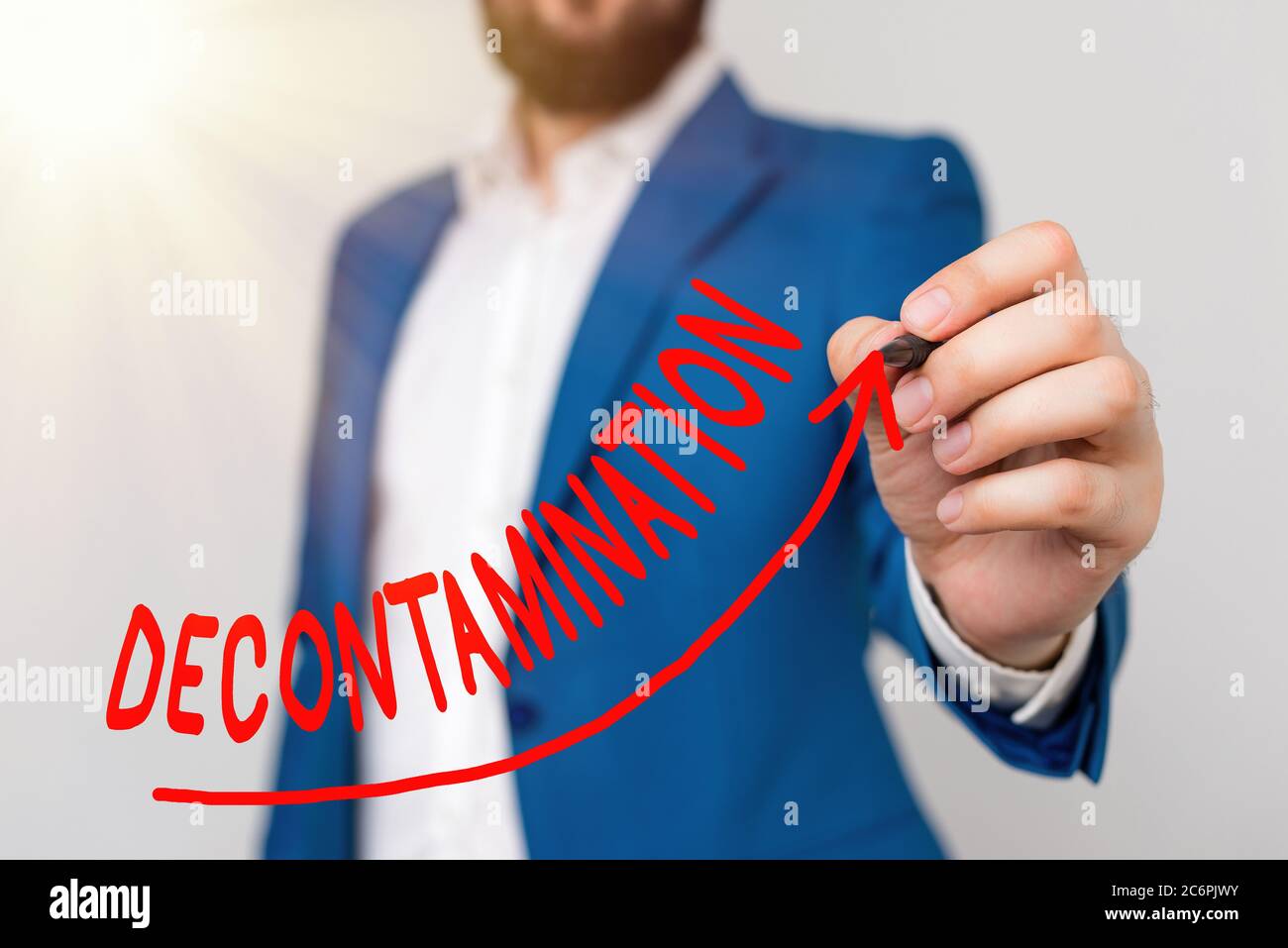 Word writing text Decontamination. Business photo showcasing ...