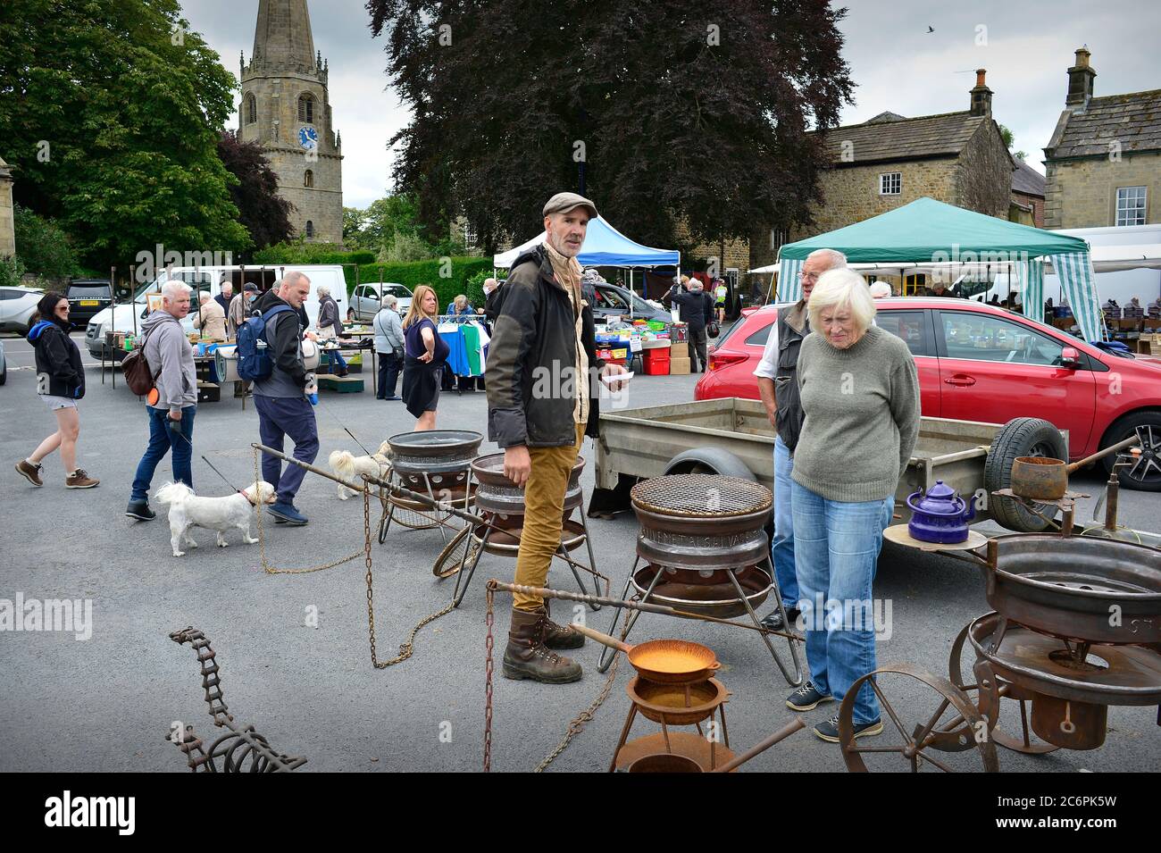 Masham Market Place North Yorkshire England UK Stock Photo - Alamy