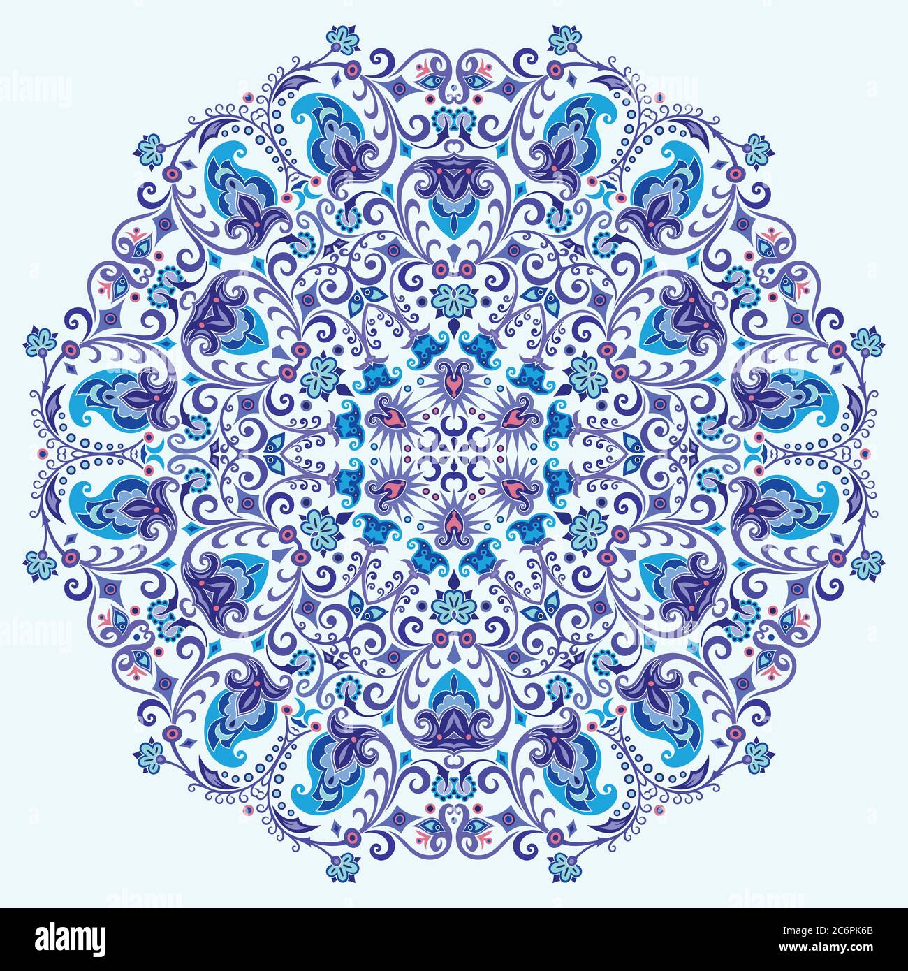 Beautiful elements decor blue Stock Vector Images - Alamy