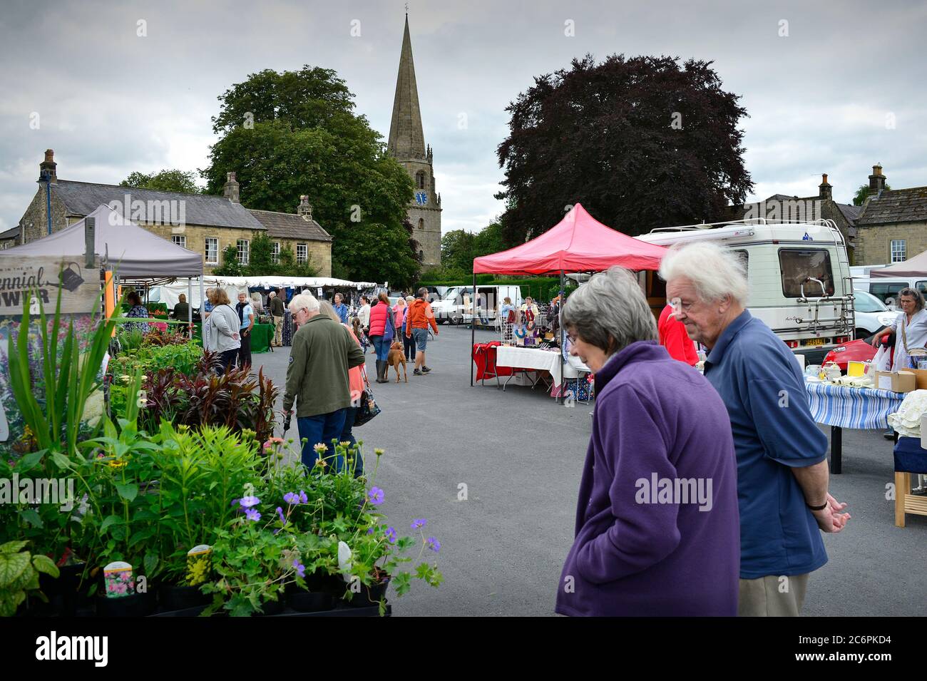 Masham Market Place North Yorkshire England UK Stock Photo - Alamy
