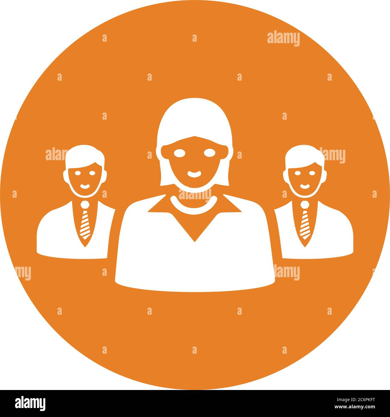 Female leadership icon / vector graphics. Use for commercial, print ...
