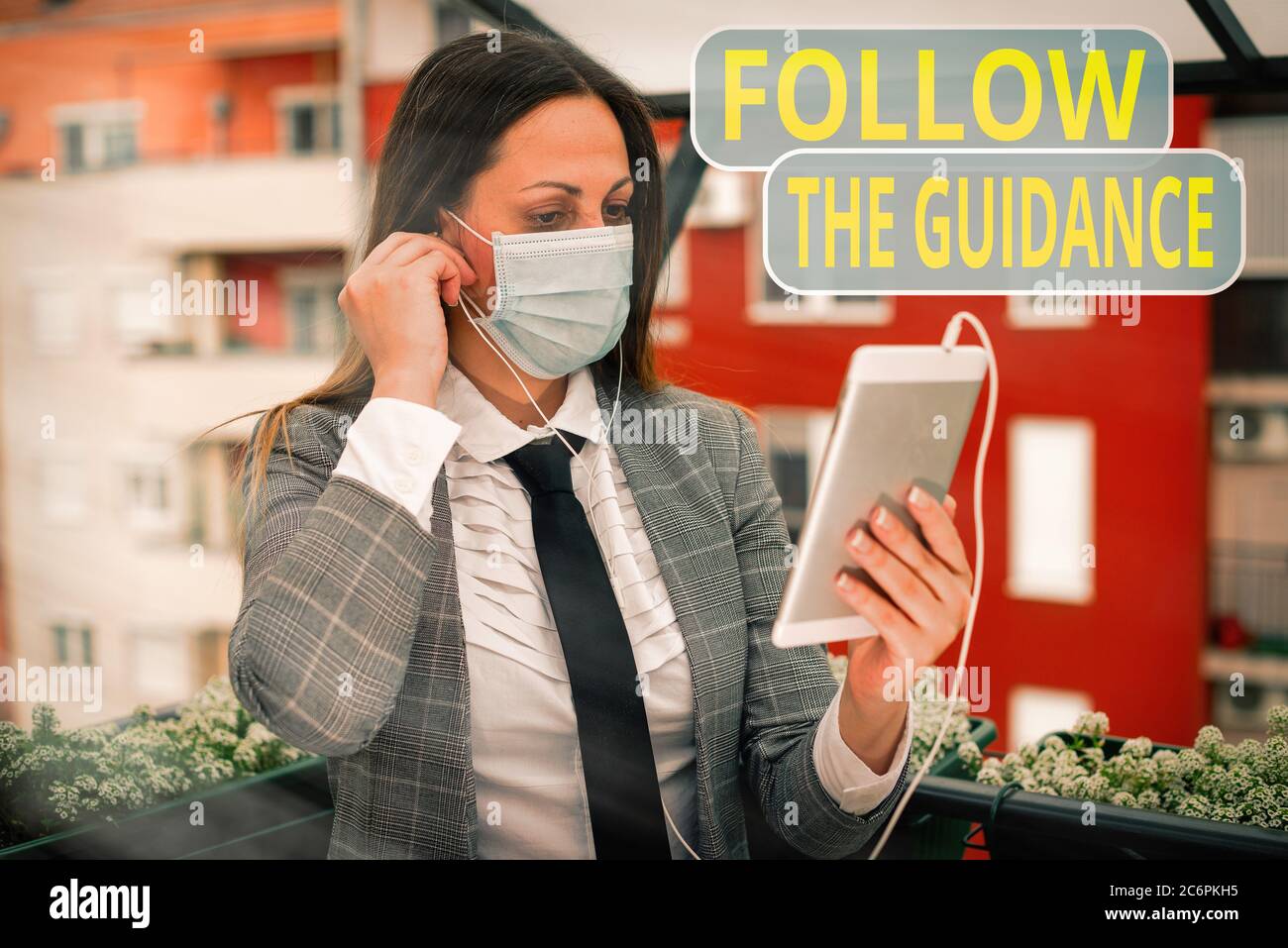 Text sign showing Follow The Guidance. Business photo showcasing ...