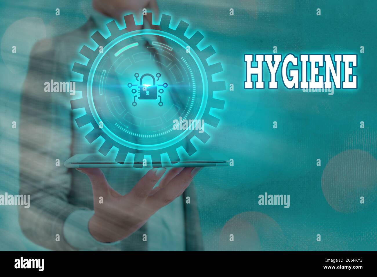 Text sign showing Hygiene. Business photo text study of science of the ...