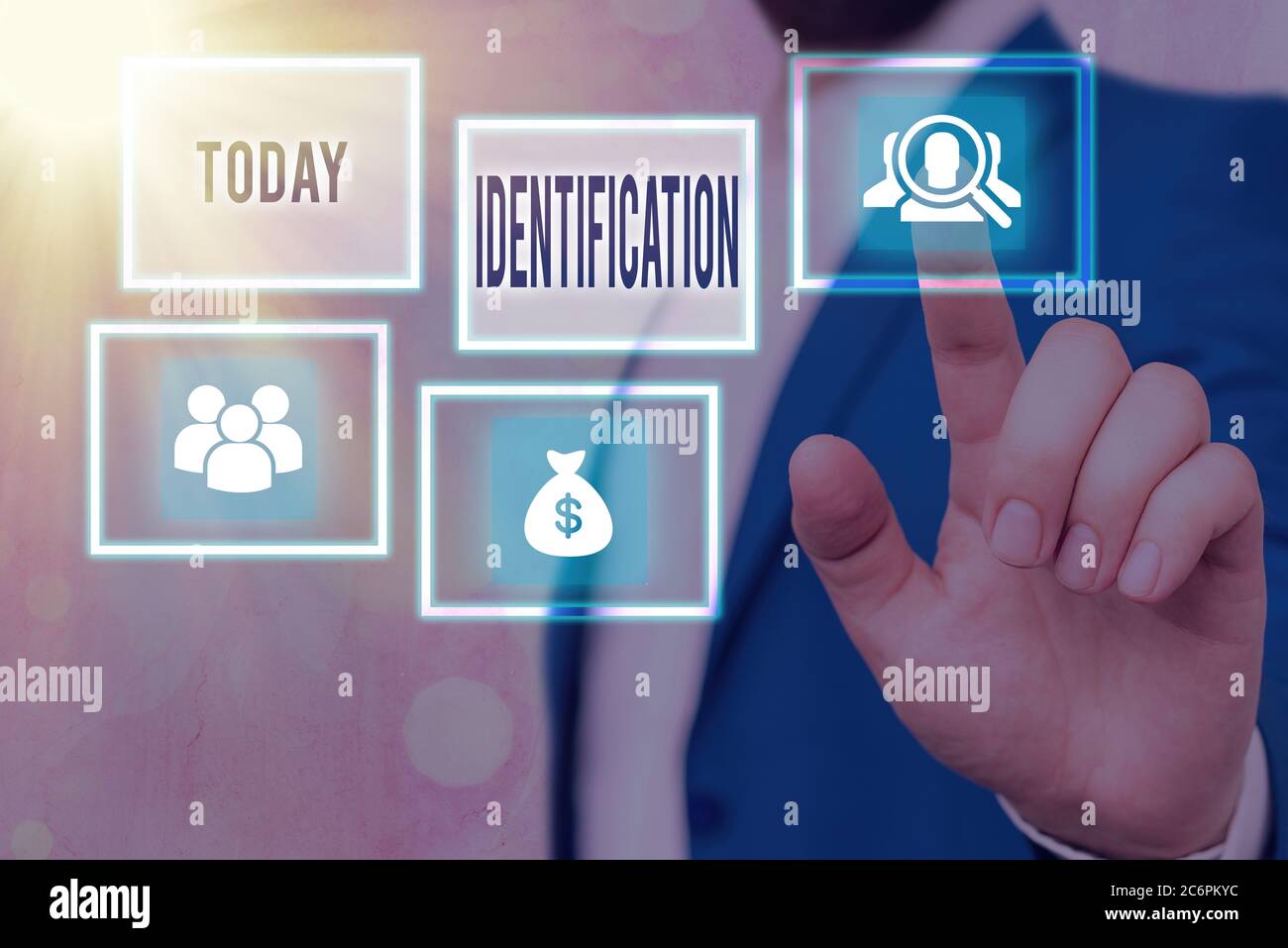 Word writing text Identification. Business photo showcasing an action ...