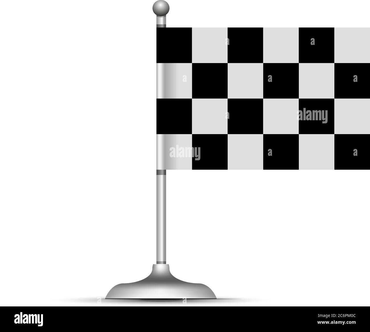 Checkered racing flag Cut Out Stock Images & Pictures - Alamy
