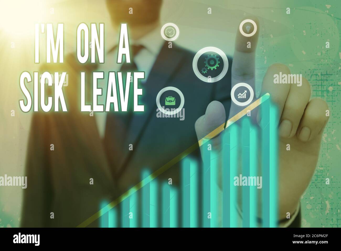Text sign showing Im On A Sick Leave. Business photo text paid time off ...