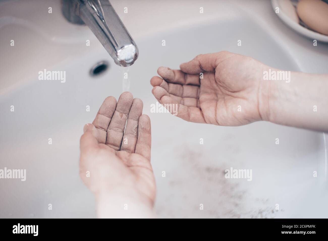 Caucasian woman washing hands isolated hi-res stock photography and ...