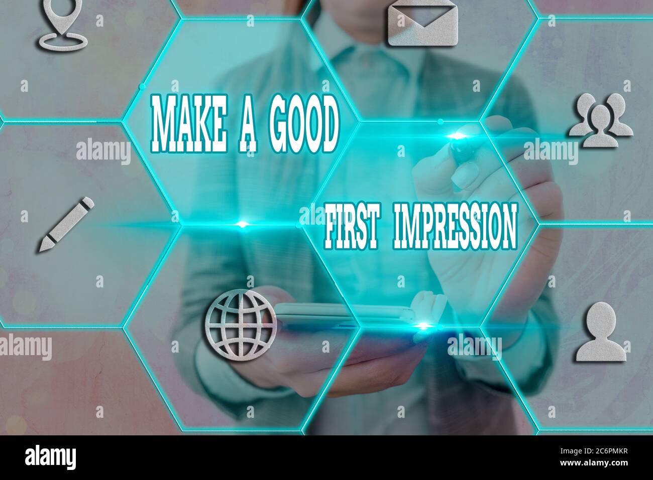 Word writing text Make A Good First Impression. Business photo ...