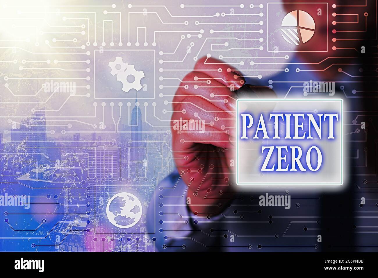 Handwriting text writing Patient Zero. Conceptual photo primary disease ...