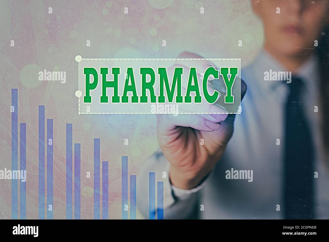 Text sign showing Pharmacy. Business photo showcasing the practice of ...
