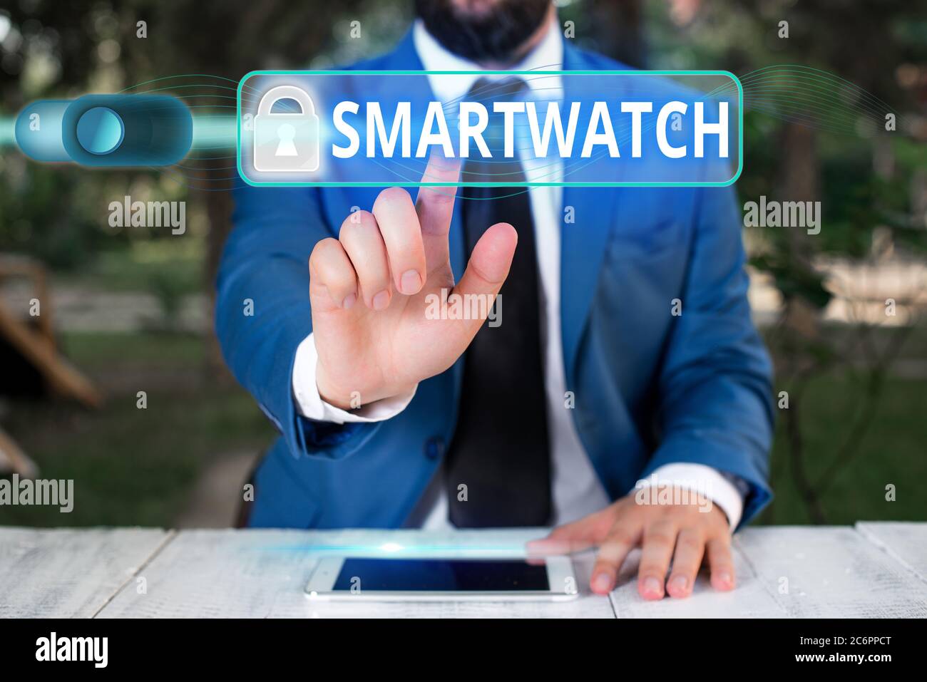 Writing note showing Smartwatch. Business concept for a touchscreen ...