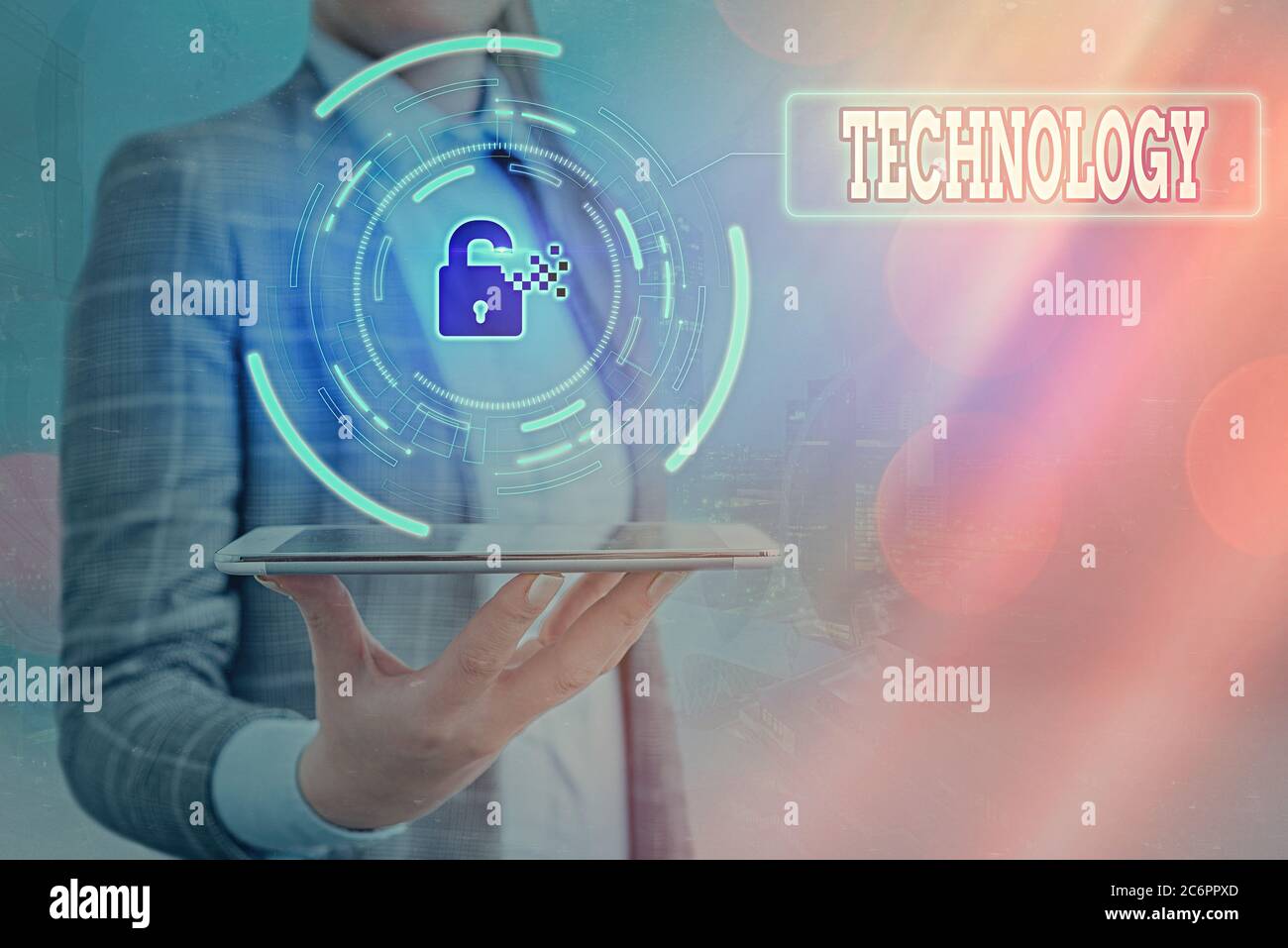 Text sign showing Technology. Business photo text use of scientific ...