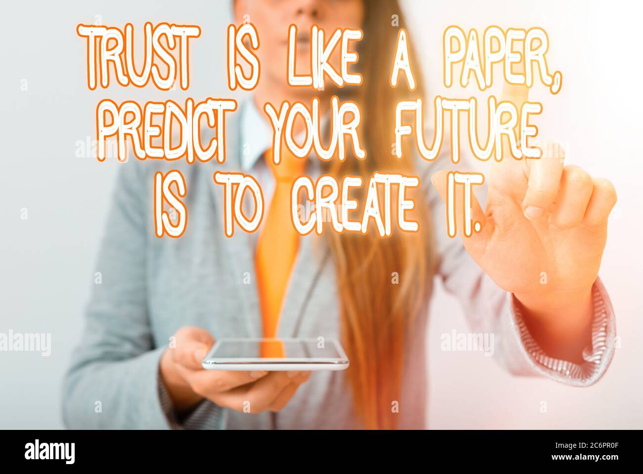 Handwriting text The Best Way To Predict Your Future Is To Create It ...