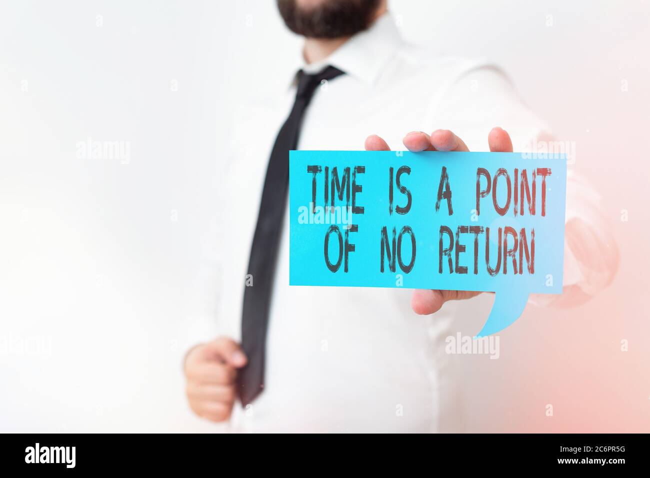Conceptual hand writing showing Time Is A Point Of No Return. Concept ...