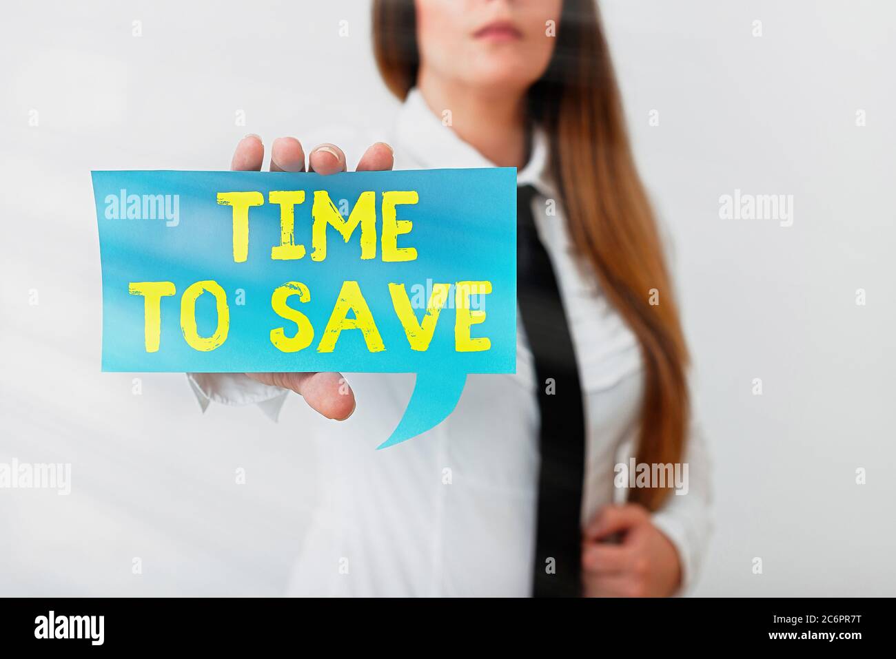 Writing note showing Time To Save. Business concept for to do something more efficiently that ...