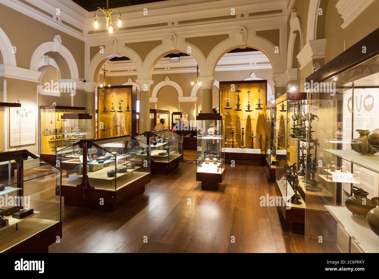 COLOMBO, SRI LANKA - FEBRUARY 27, 2017: Exhibits inside the National ...