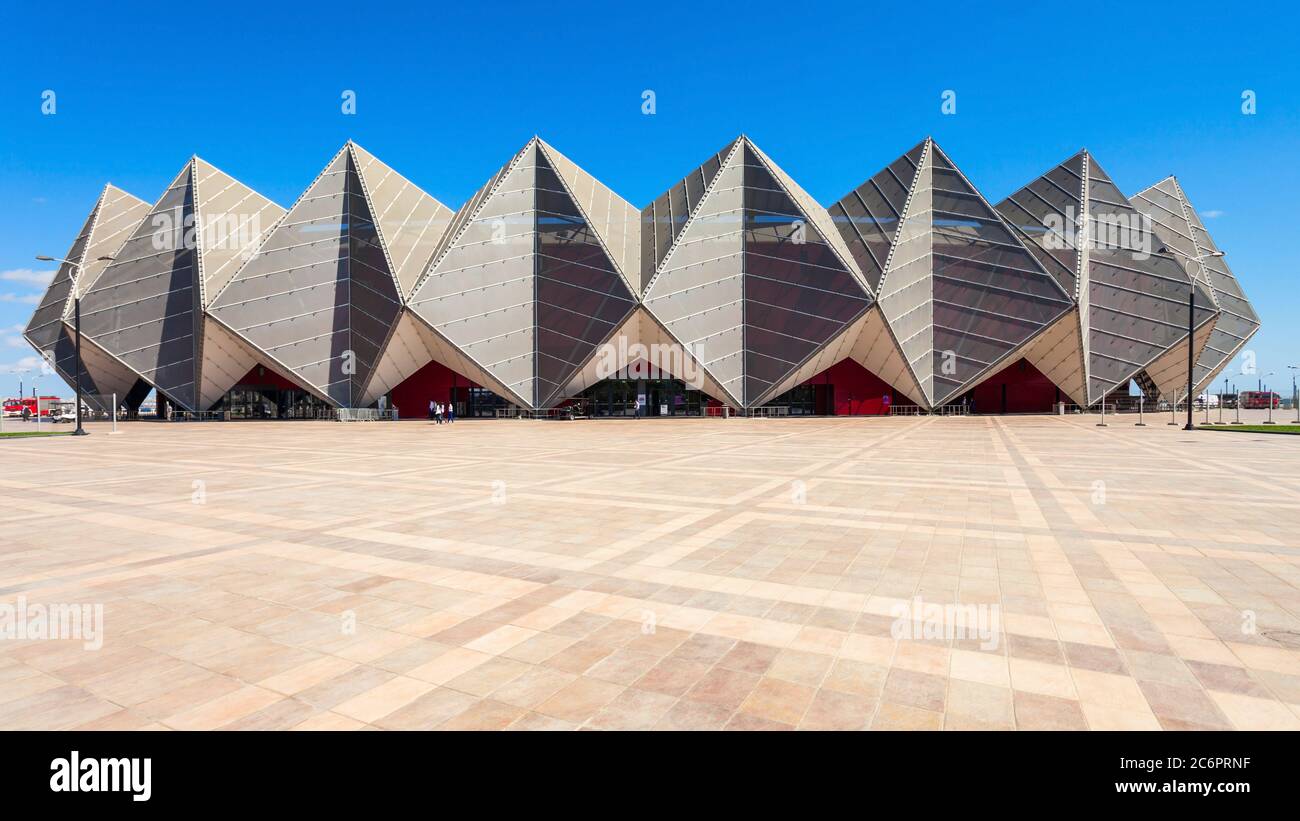 BAKU, AZERBAIJAN - SEPTEMBER 13, 2016: Baku Crystal Hall is an indoor ...