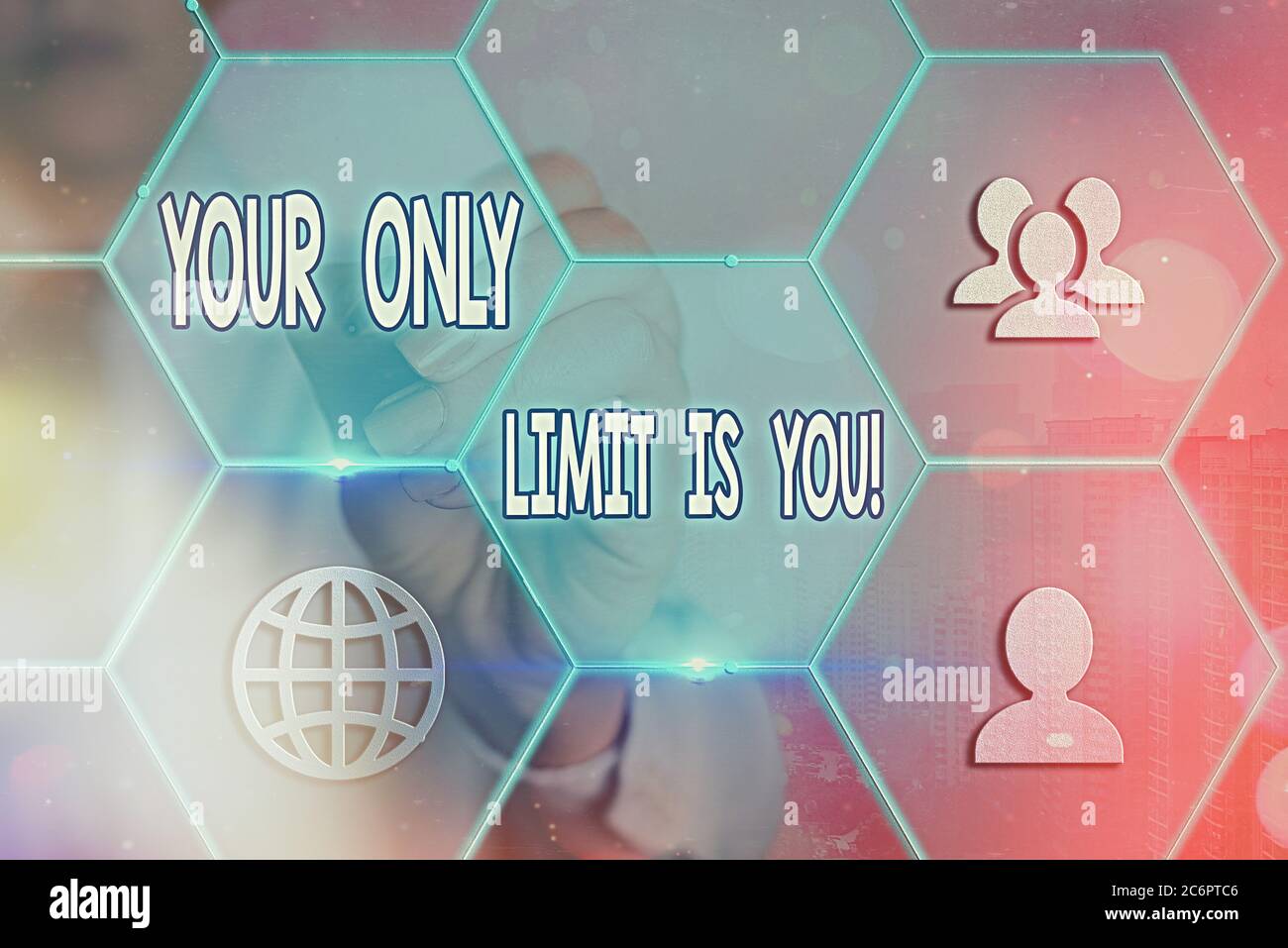 Conceptual hand writing showing Your Only Limit Is You. Concept meaning ...