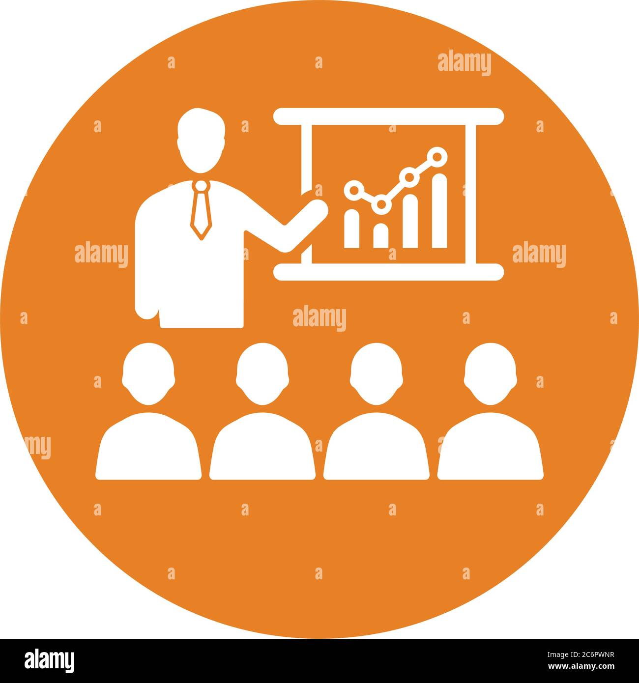 Business meeting, group, presentation icon, vector graphics for various ...