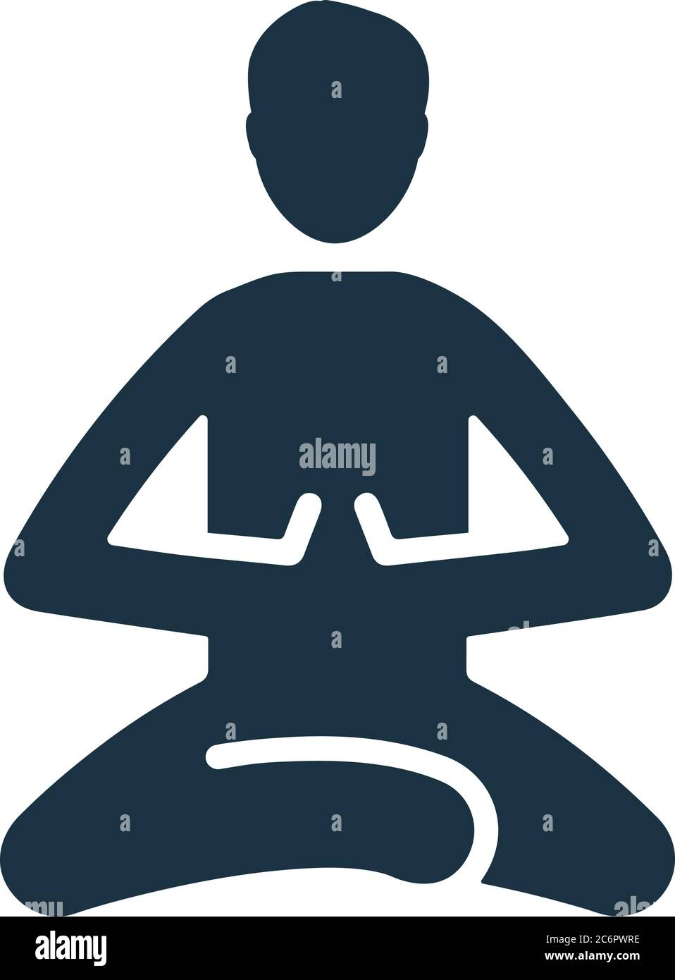 Meditation, relax, yoga icon, vector graphics for various use Stock ...
