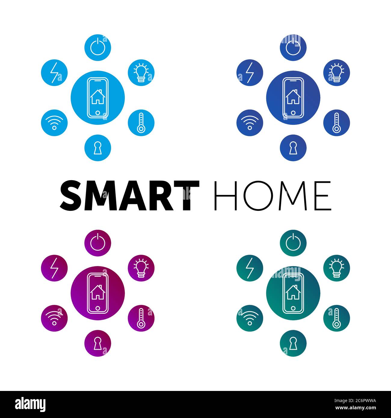 Smart house infographic hi-res stock photography and images - Alamy