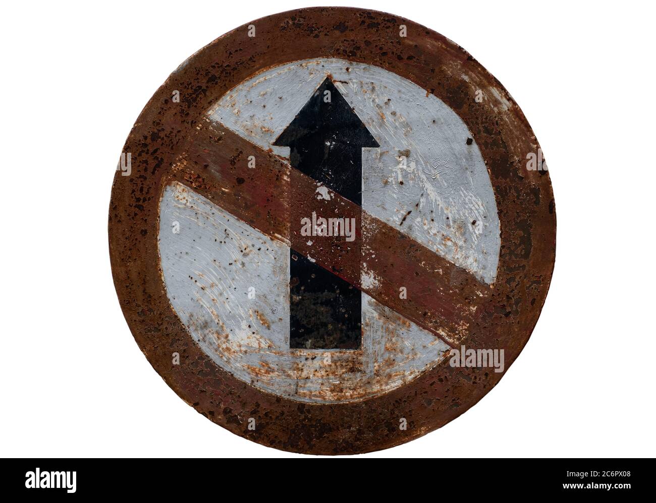 No entry sign on gate Cut Out Stock Images & Pictures - Alamy