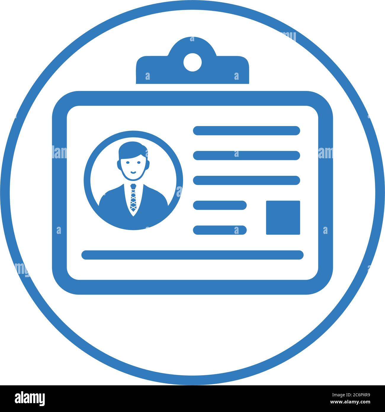 Id, identity card, name tag icon. Use for commercial, print media, web ...