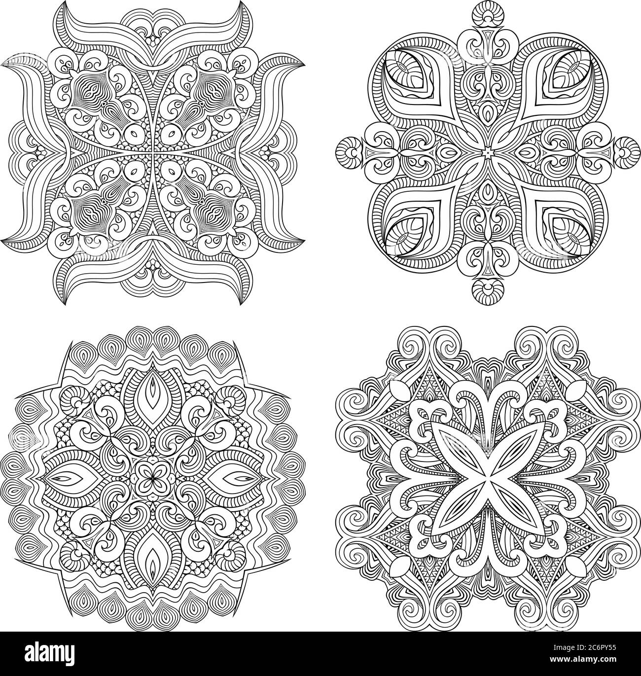 Mandala set hi-res stock photography and images - Alamy