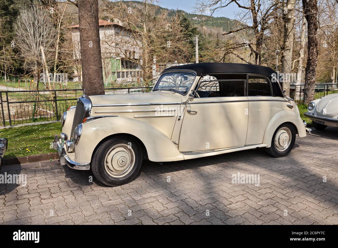 vintage Mercedes-Benz 220 Cabriolet B W187 of the fifties in classic ...