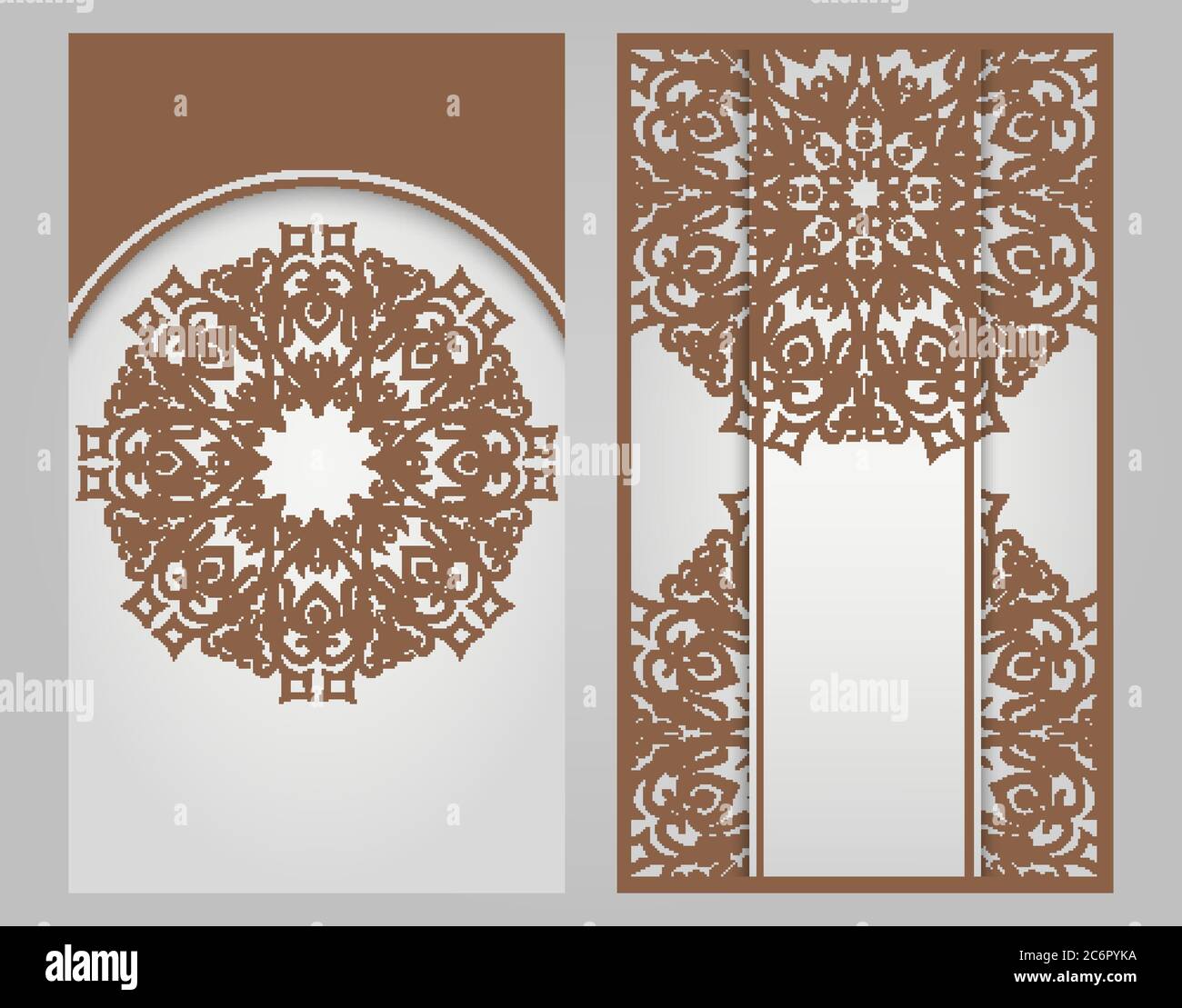 Set of 2 vector ornamental nature cards Stock Vector Image & Art - Alamy