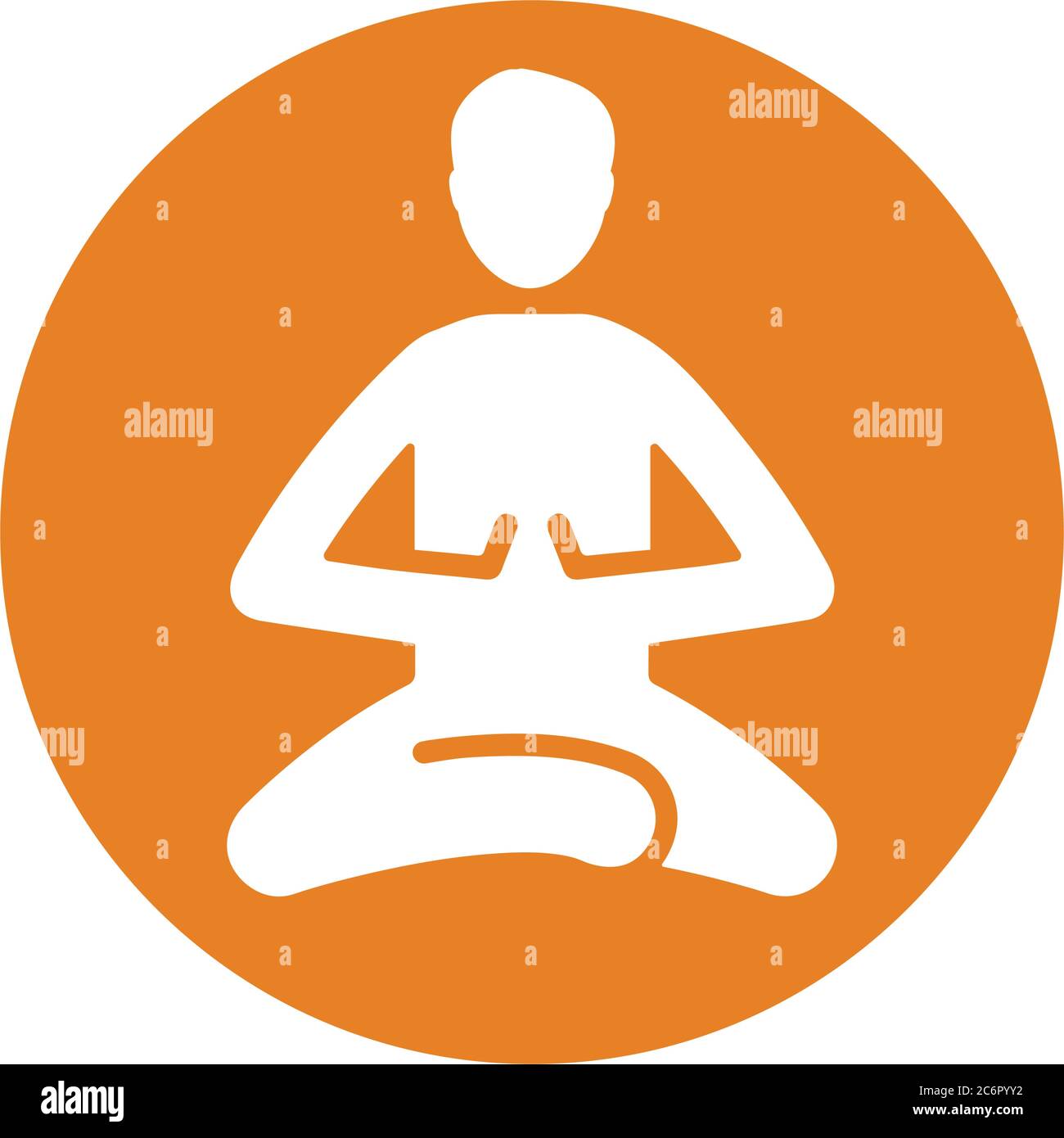 Meditation, relax, yoga icon, vector graphics for various use Stock ...