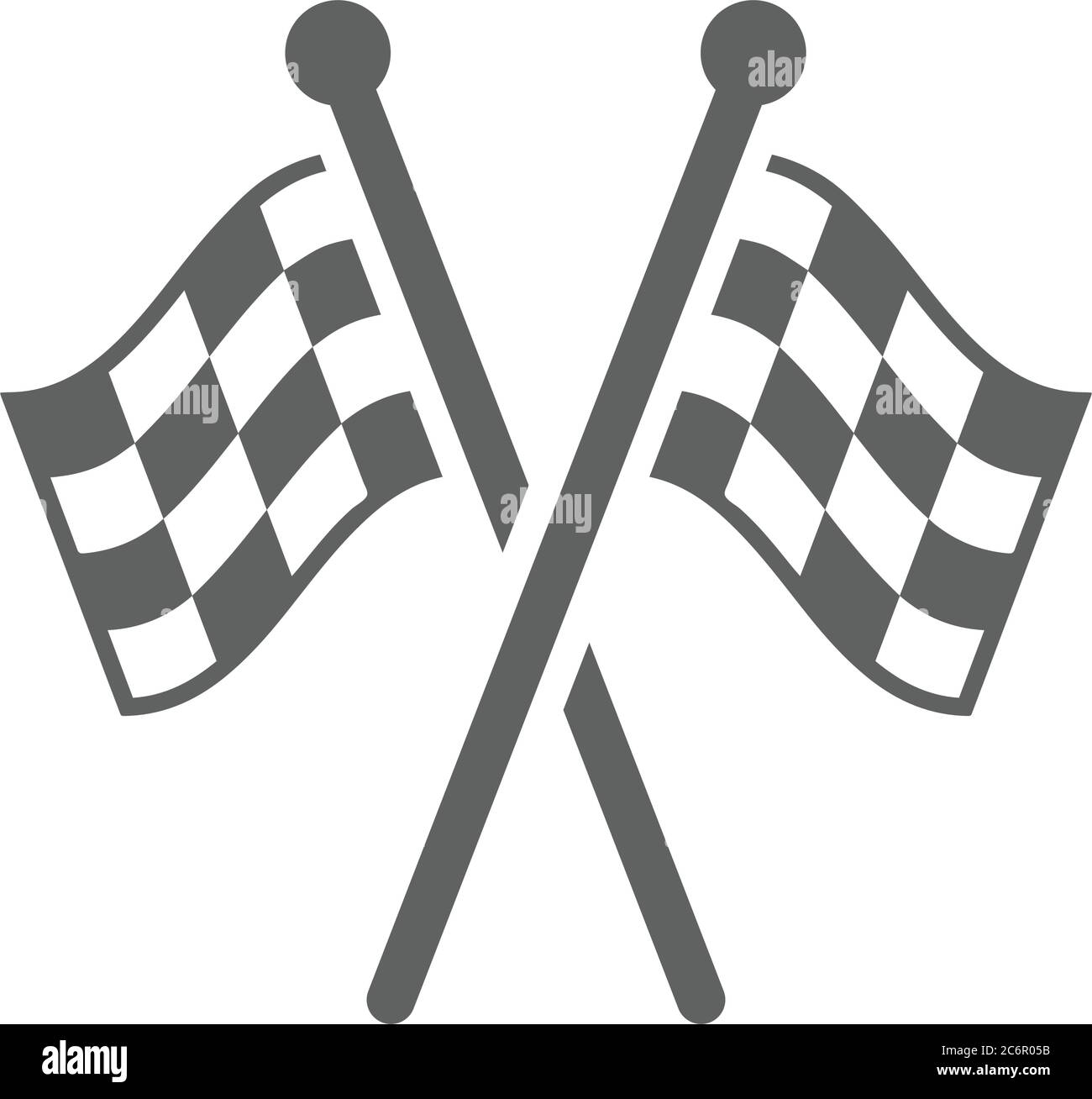 Checkered flag, competition, finish, start, winning icon, vector ...