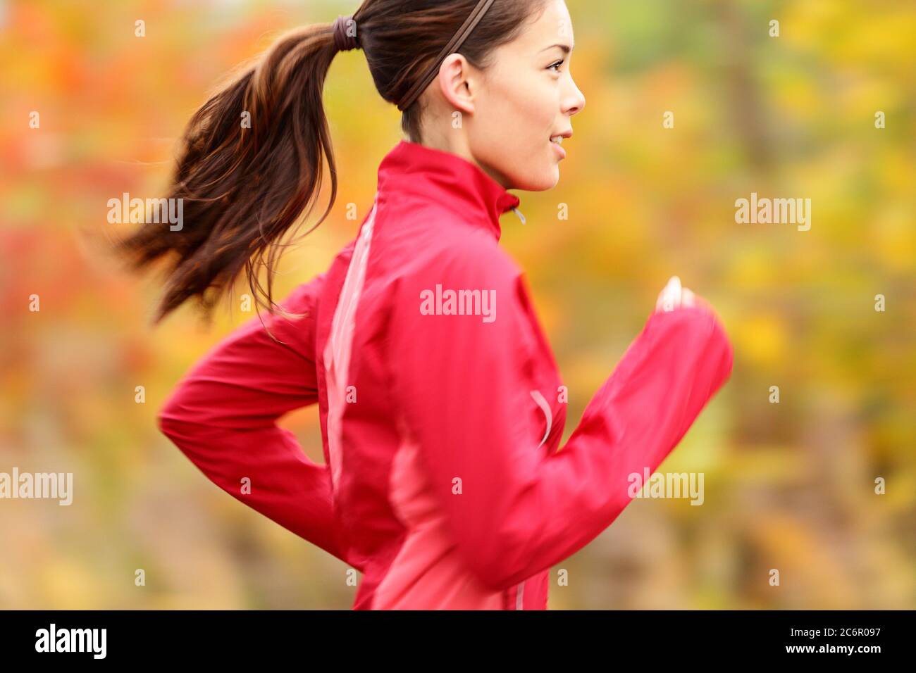 Running in Fall Stock Photo - Alamy