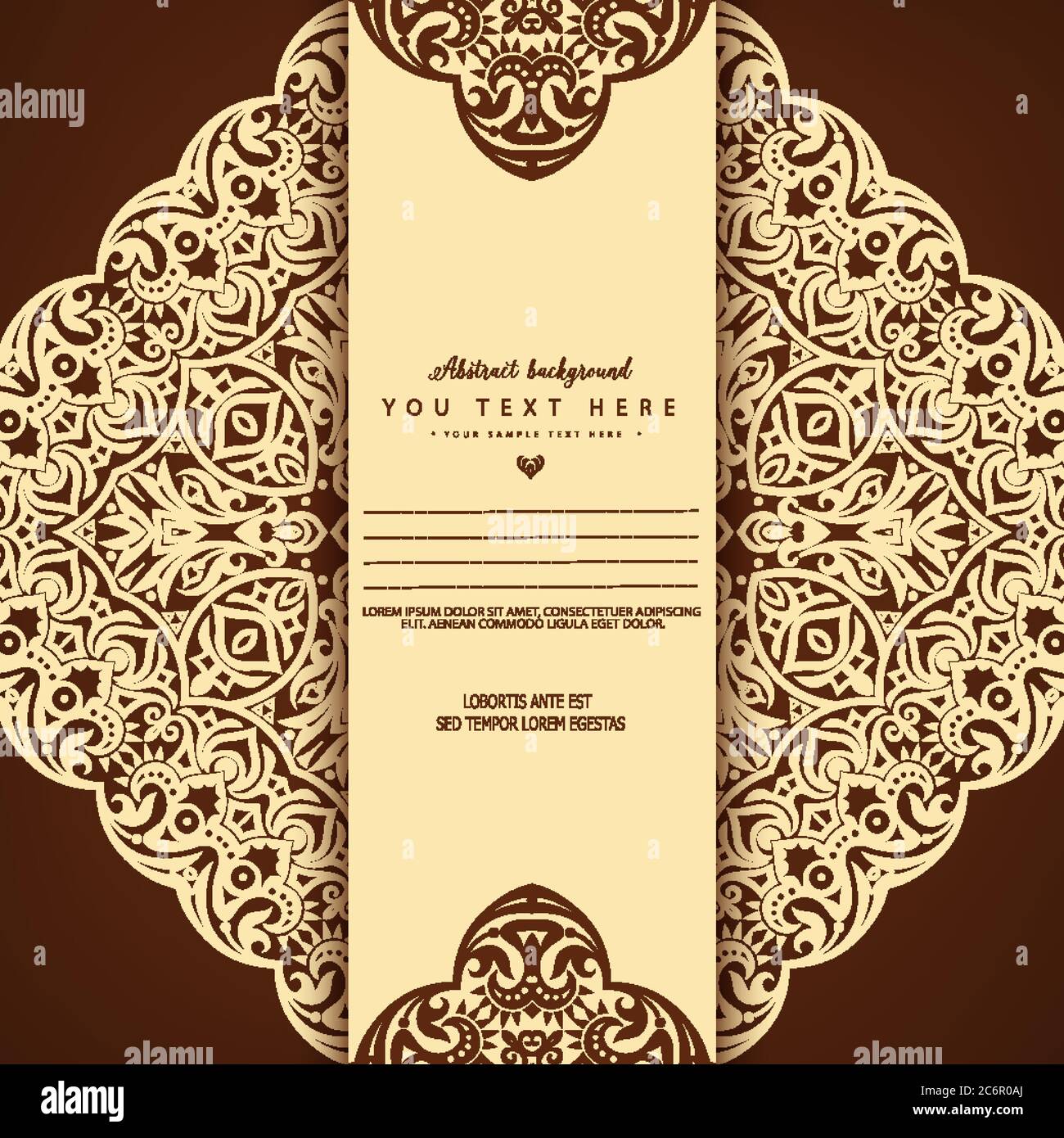 Vector abstract ornamental nature card design Stock Vector Image & Art ...