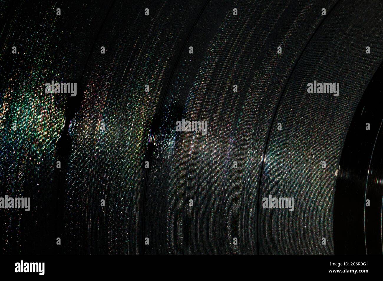 SCIENCE, PHYSICS, OPTICS, diffraction light, speckles, in grooves oof ...