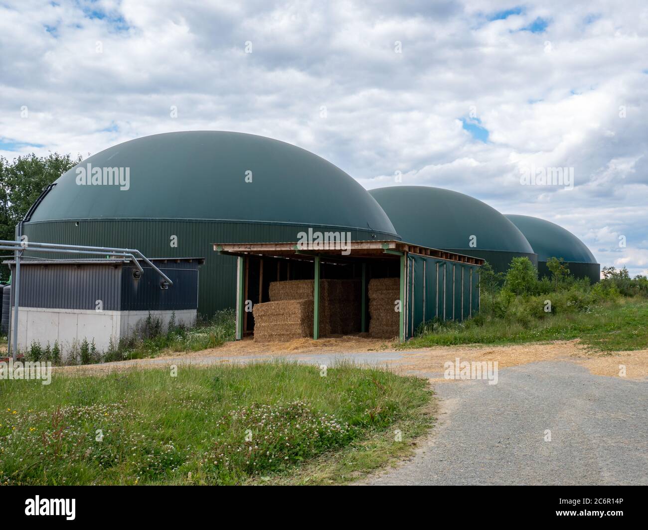 Biogas plant in Germany industry Stock Photo - Alamy