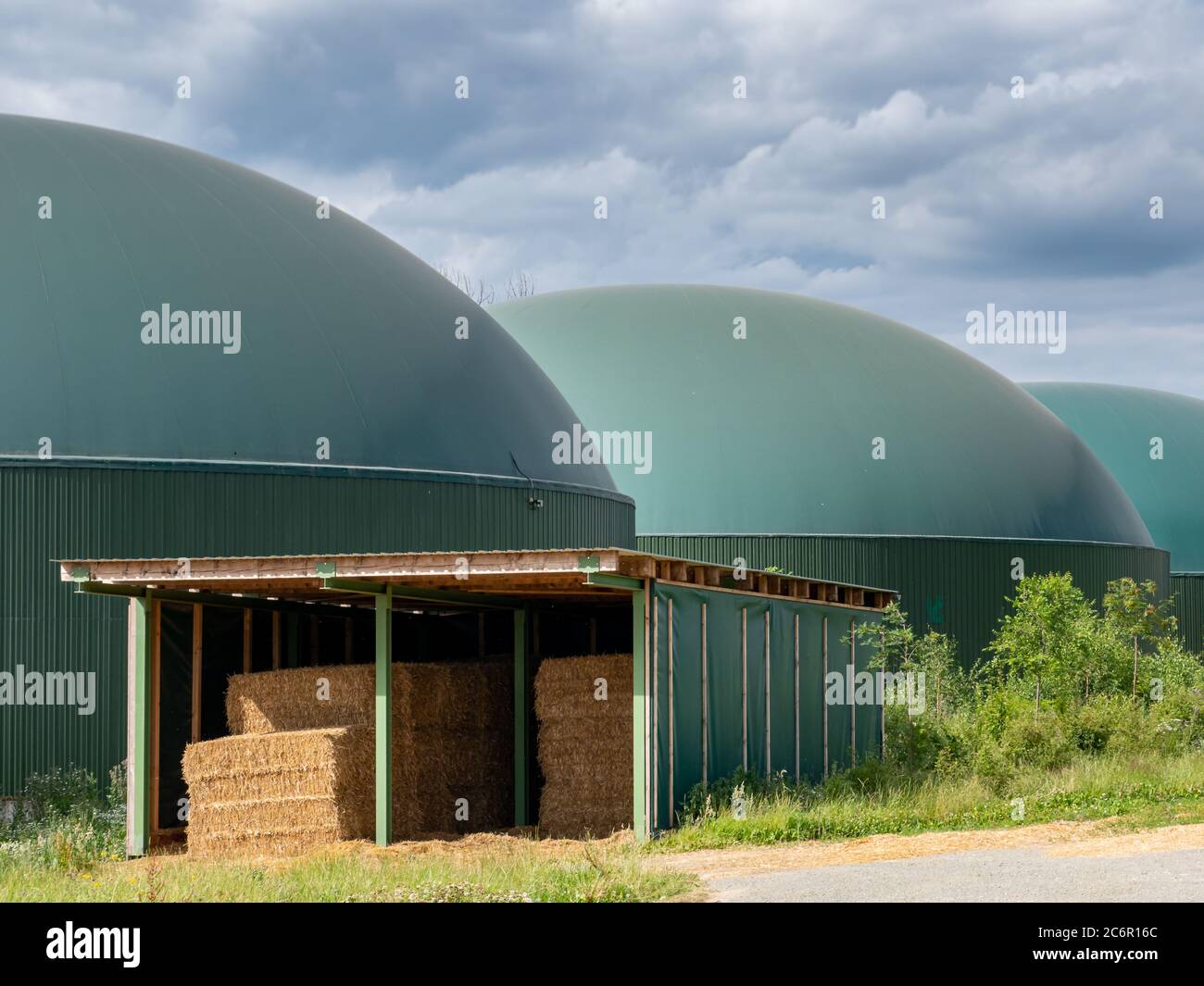 Biogas plant power generation biogas in germany Stock Photo - Alamy