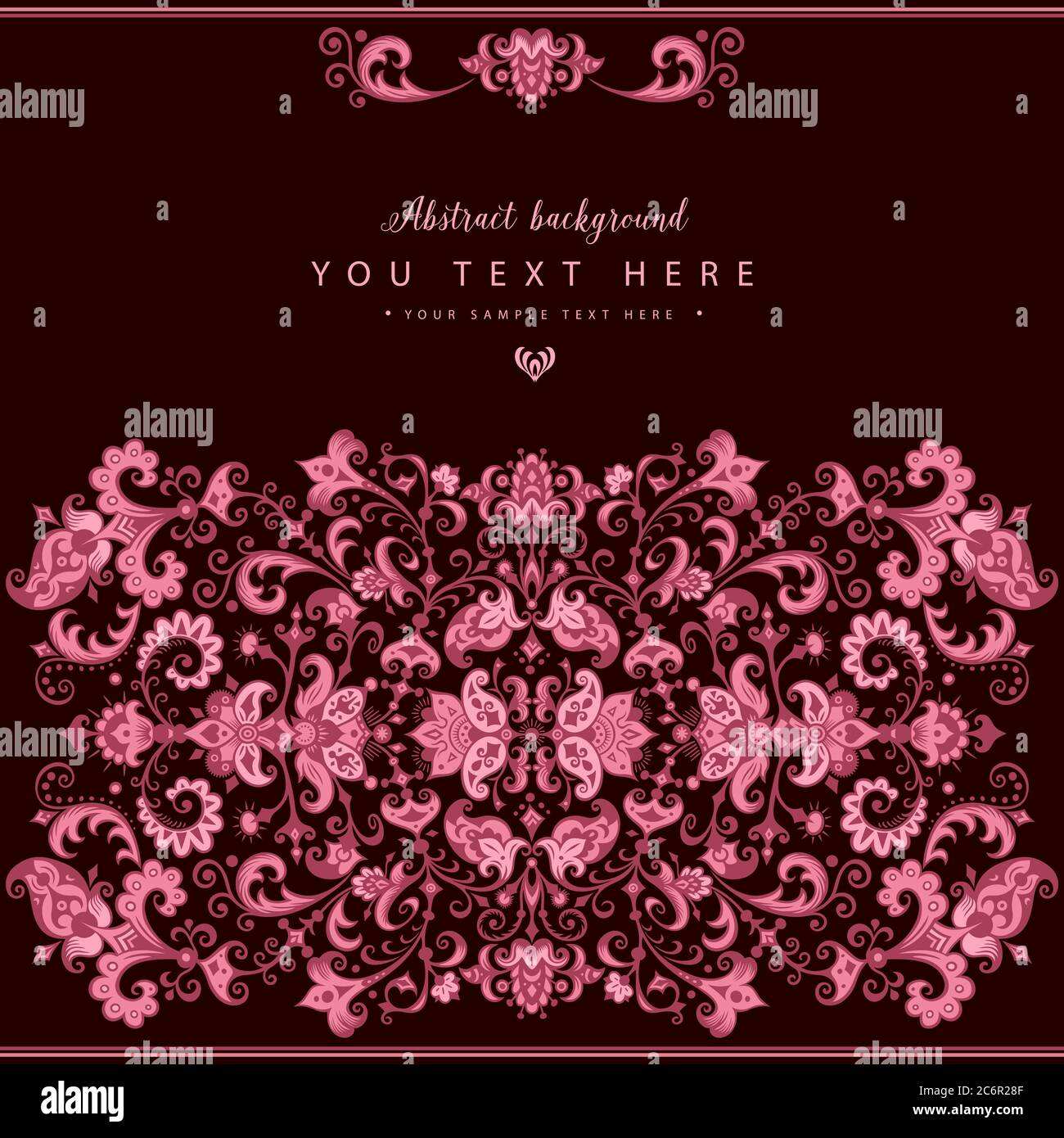 Vector ornamental nature vintage border Stock Vector Image & Art - Alamy