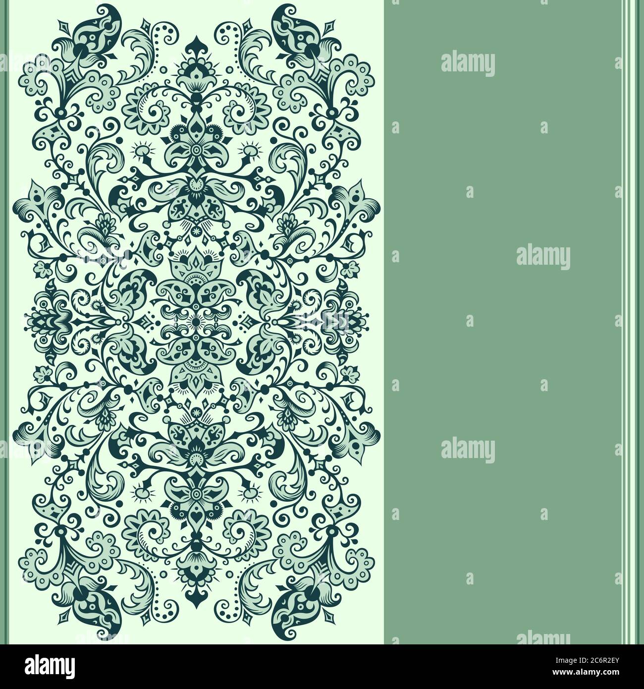 Vector ornamental nature vintage border Stock Vector Image & Art - Alamy