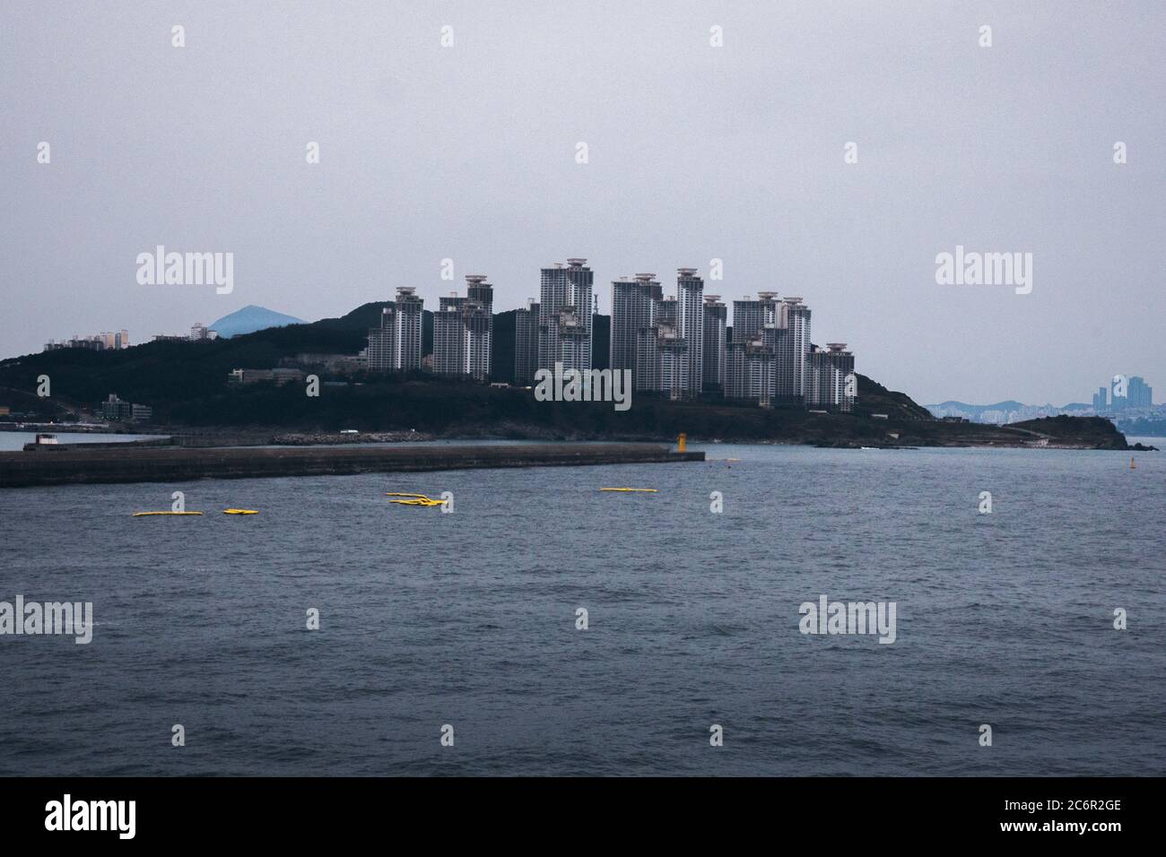 Tall buildings over the sea, city of Busan South Korea Stock Photo - Alamy