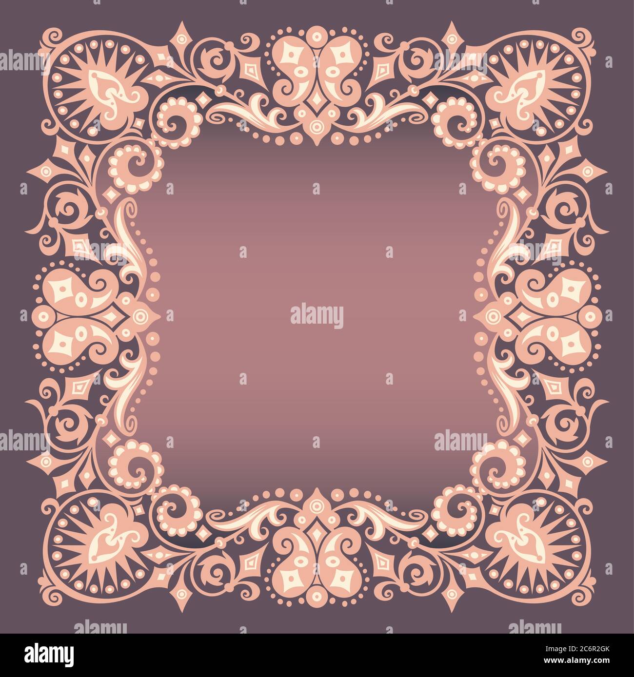 Vector ornamental nature vintage border Stock Vector Image & Art - Alamy