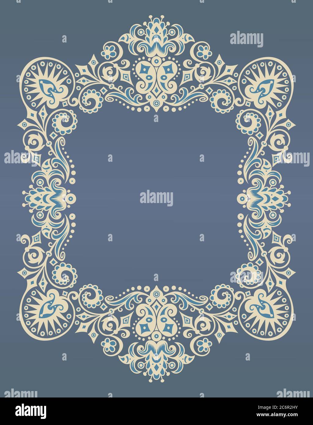 Vector ornamental nature vintage border Stock Vector Image & Art - Alamy