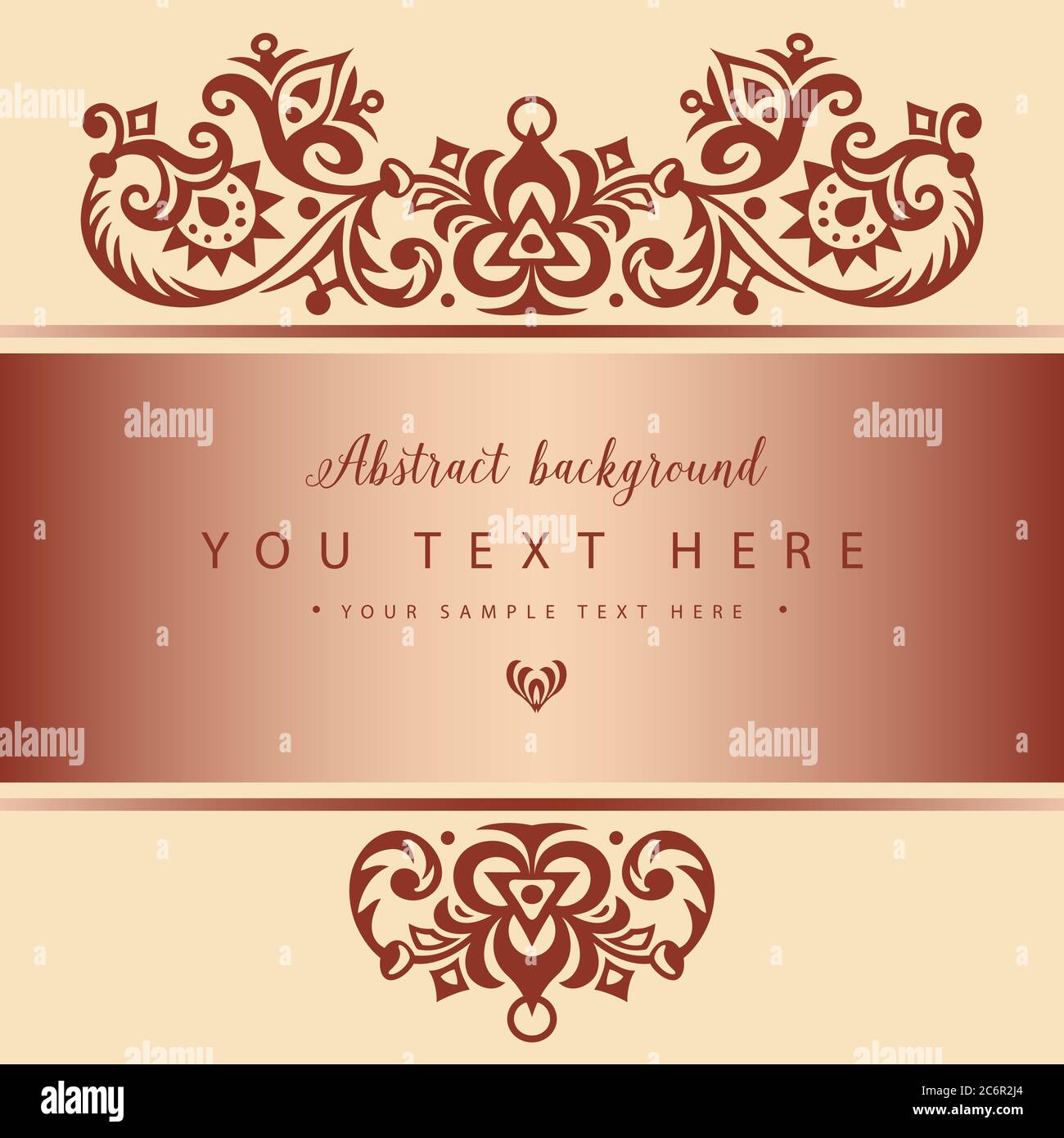 Vector ornamental nature card design Stock Vector Image & Art - Alamy