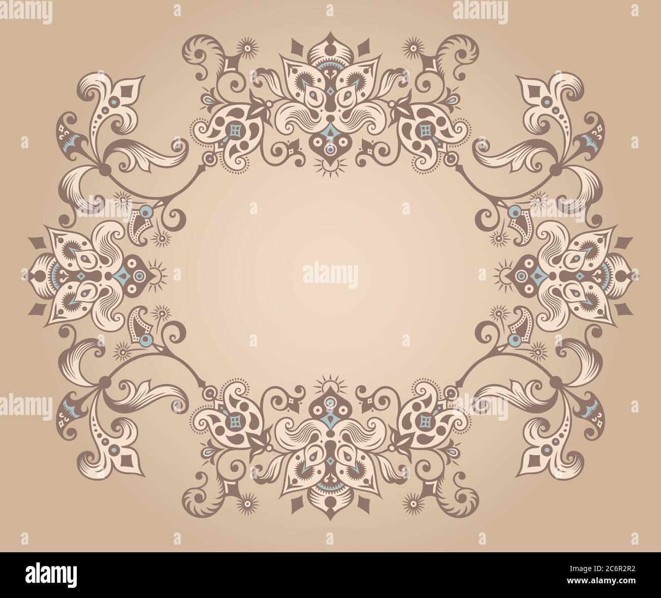Vector ornamental nature vintage border Stock Vector Image & Art - Alamy