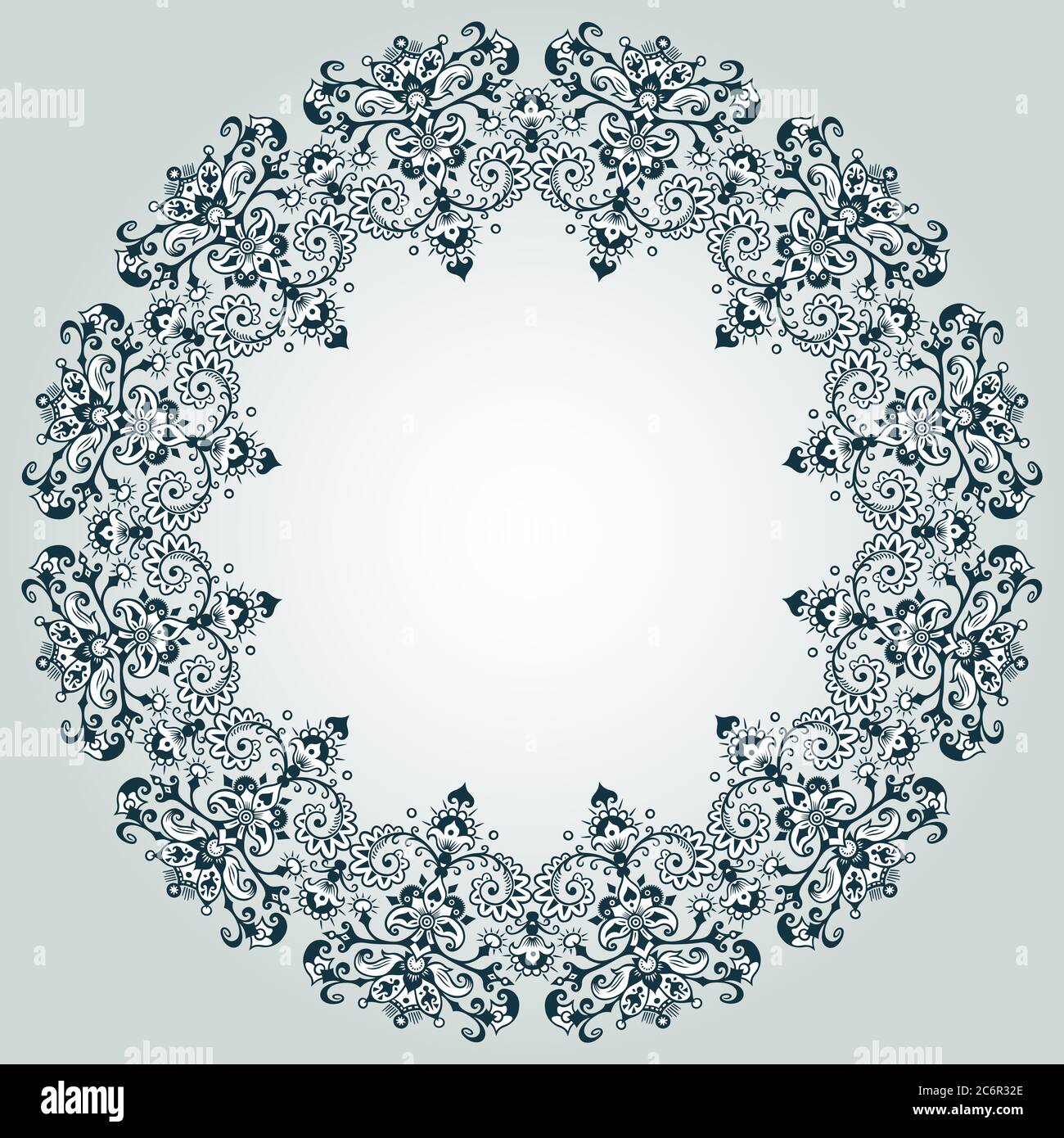 Vector ornamental nature vintage border Stock Vector Image & Art - Alamy