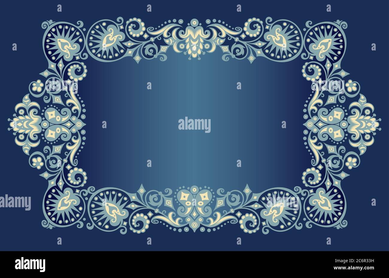 Vector ornamental nature vintage border Stock Vector Image & Art - Alamy