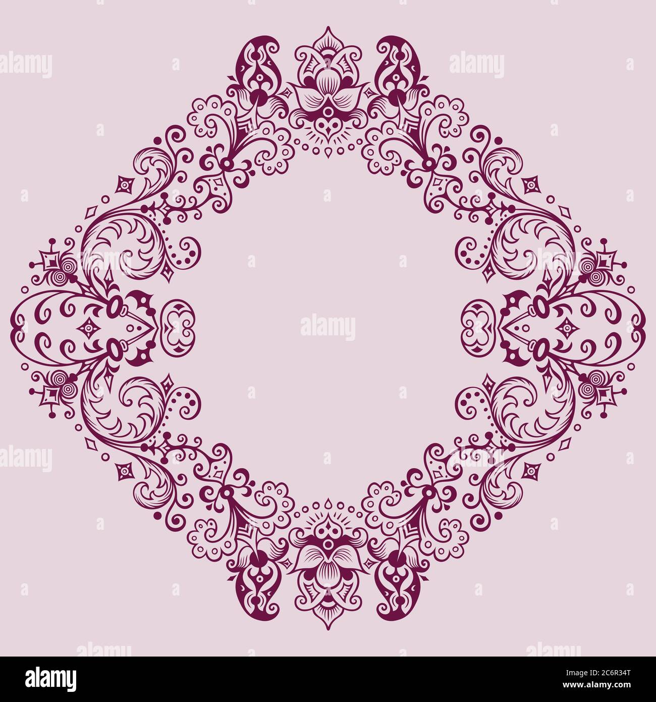 Vector ornamental nature vintage border Stock Vector Image & Art - Alamy