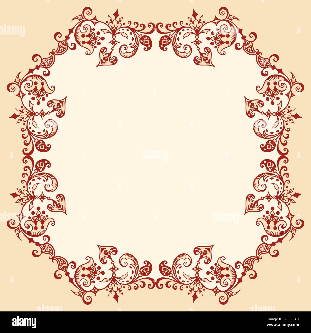 Vector ornamental nature vintage border Stock Vector Image & Art - Alamy